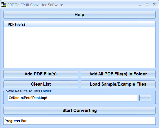 PDF To EPUB Converter Software