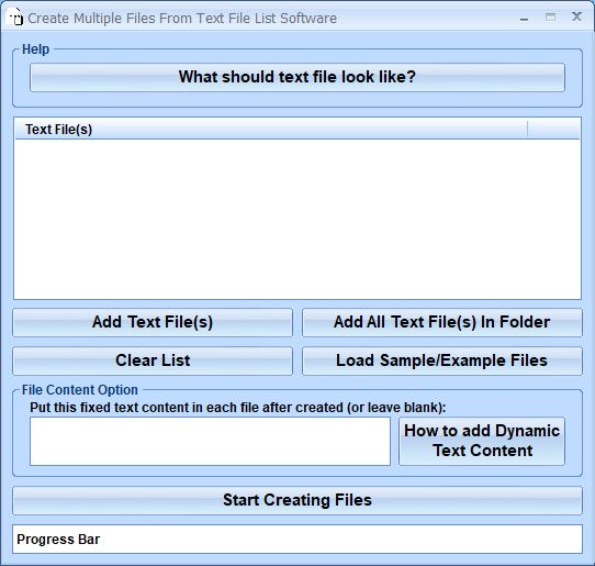 Create Multiple Files From Text File List Software Full Windows 7 