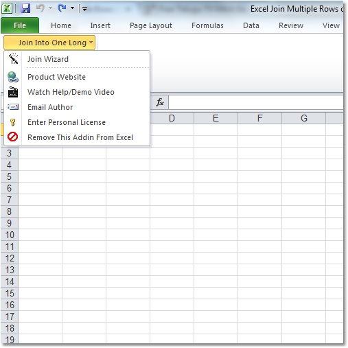 How To Join Multiple Rows Or Columns Into One Long Row Or Column In Excel