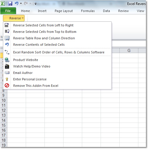 How To Reverse Order Of Rows Or Columns In Excel