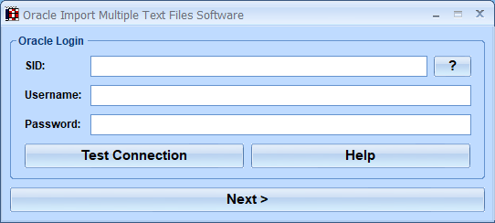 Oracle Import Multiple Text Files Software