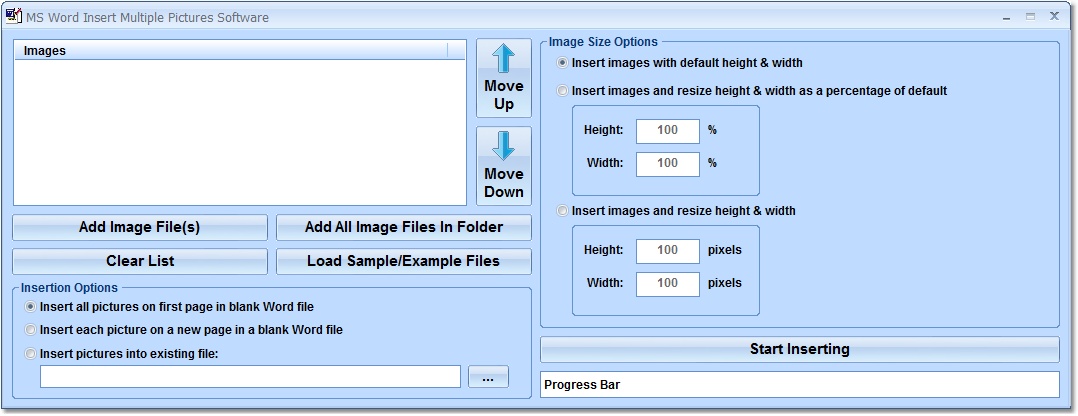 How To Insert Multiple Pictures To Word File