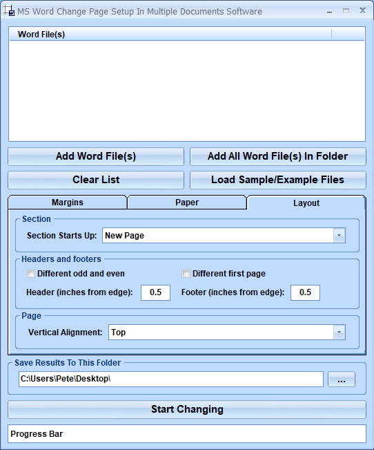 MS Word Change Page Setup In Multiple Documents Software Full Windows 7 Screenshot Windows 7 