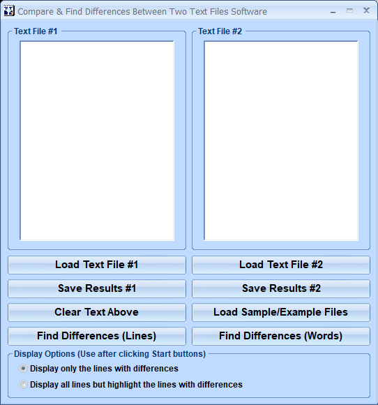 Compare Find Differences Between Two Text Files Software