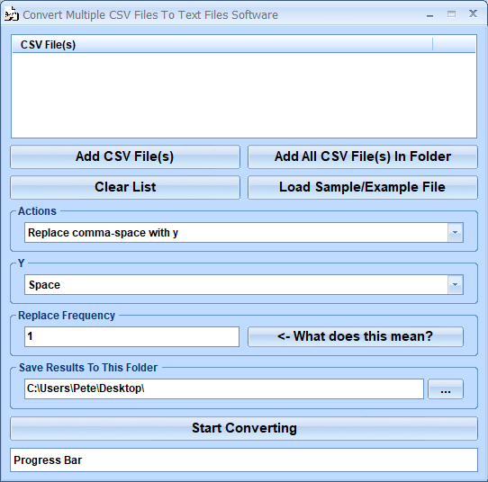 Convert Multiple CSV Files To Text Files Software