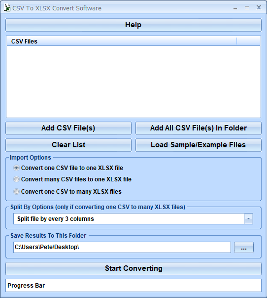 CSV To XLSX Convert Software