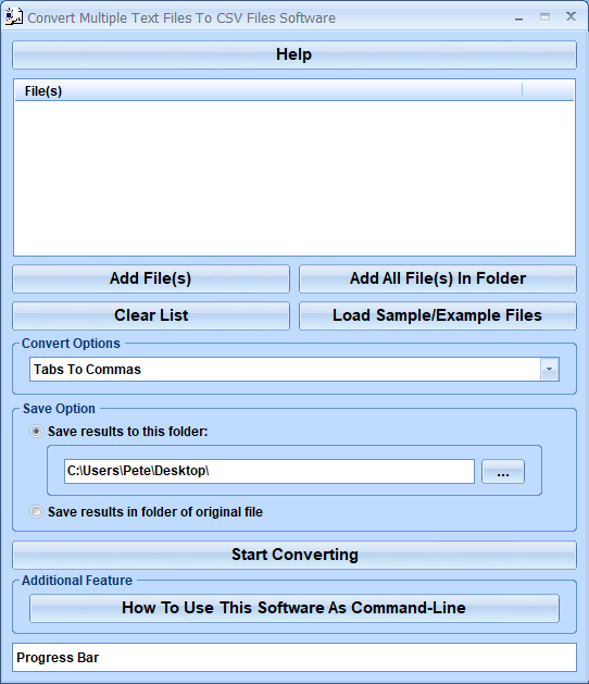 Convert Multiple Text Files To CSV Files Software