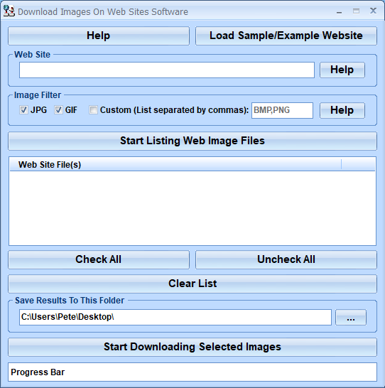 Download Images On Web Sites Software