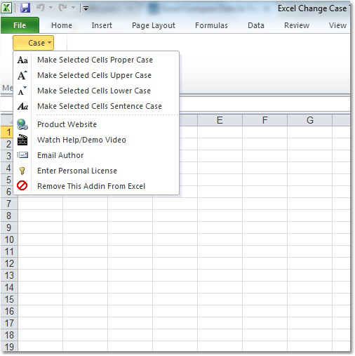 Excel Change Case To Proper Upper Lower Sentence Software