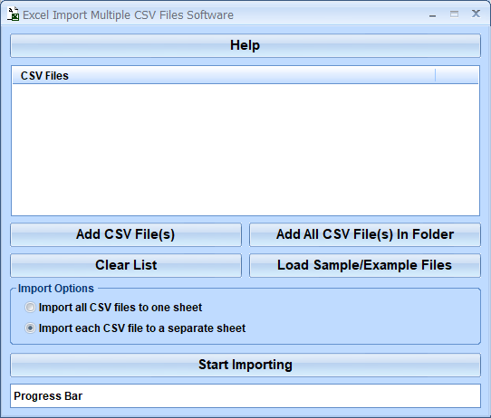 Excel Import Multiple CSV Files Software