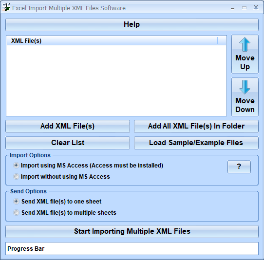 Excel Import Multiple XML Files Software
