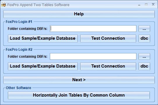 FoxPro Append Two Tables Software