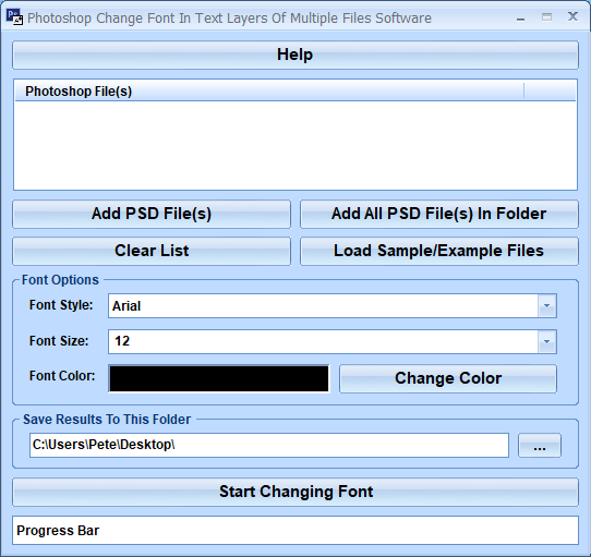 Photoshop Change Font In Text Layers Of Multiple Files Software