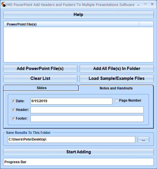 MS PowerPoint Add Headers And Footers To Multiple Presentations Software