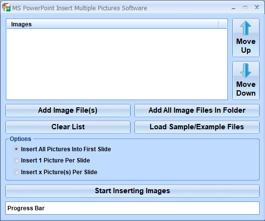 MS PowerPoint Insert Multiple Pictures Software