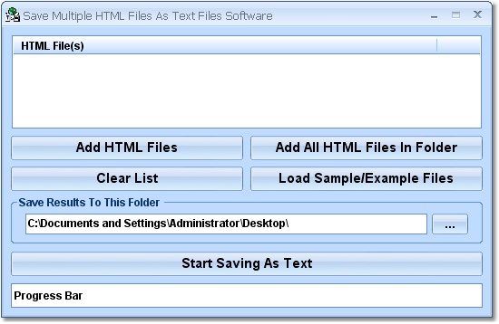 Save Multiple HTML Files As Text Files Software 7 0 Download
