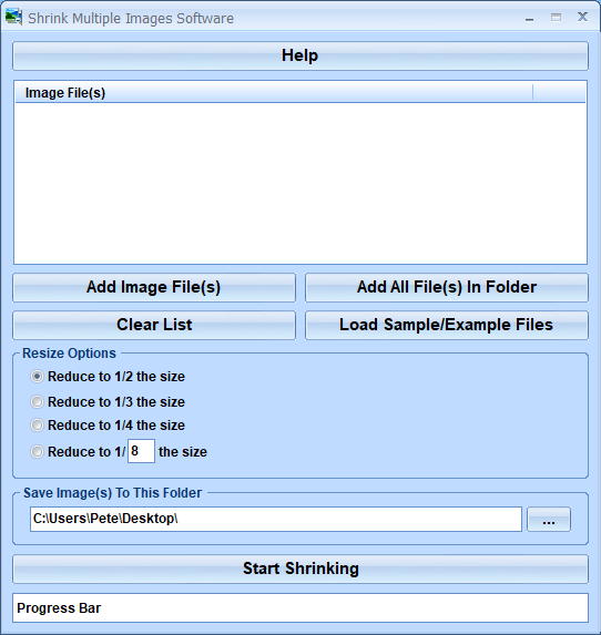 Shrink Multiple Images Software