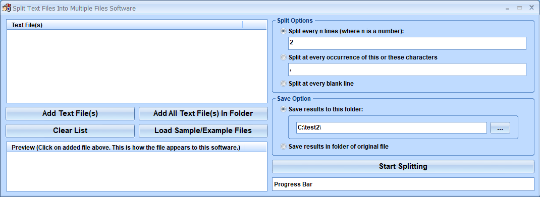 Split Text Files Into Multiple Files Software