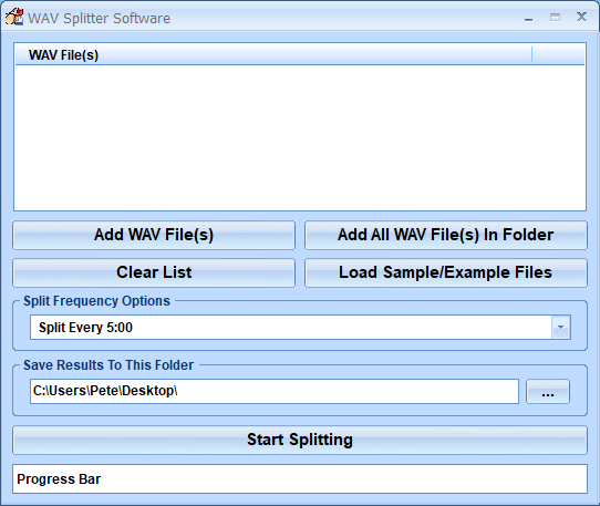 WAV Splitter Software