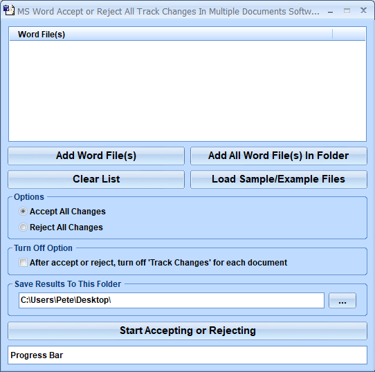 MS Word Accept Or Reject All Track Changes In Multiple Documents Software