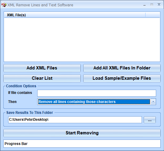 XML Remove Lines And Text Software